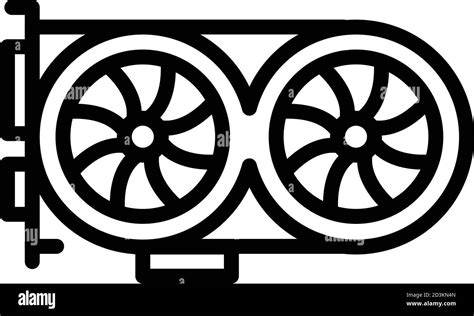 Gpu Graphic Card Icon Outline Style Stock Vector Image Art Alamy