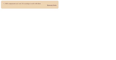 Web Components Codesandbox