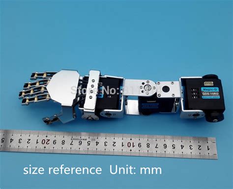 humanoid 3dof robot left hand right hand arm with five fingers
