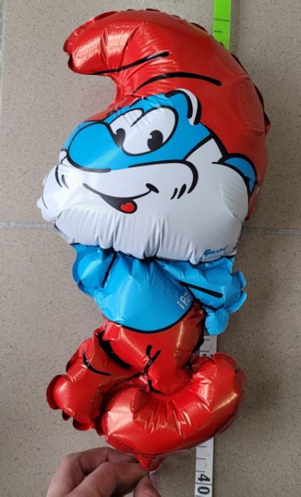 Balon Folie Mini Figurina Papa Strumf 45 Cm