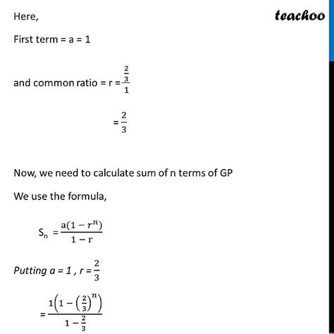 Example 7 Find Sum Of First N Terms And Of First 5 Terms
