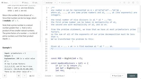 Leetcode 1808 Hard Maximize Number Of Nice Divisors Youtube