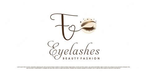 Premium Vector Luxury Eyelashes Logo Design For Makeup Salon With Initial Letter E And