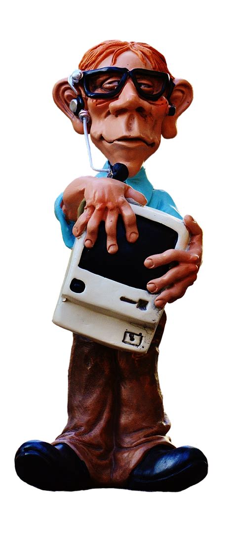 Nerd Computer Figure Computer Specialist Repair Free Image From Needpix Com