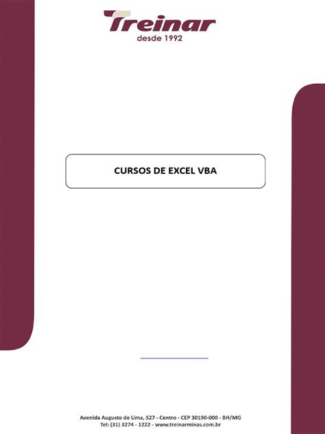 Excel Vba 2010 Pdf Macro Ciência Da Computação Visual Basic For