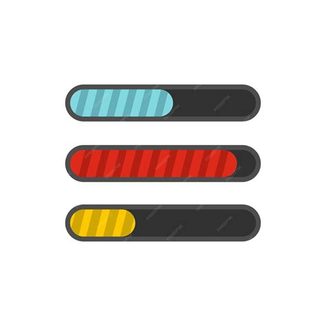 Premium Vector Sign Horizontal Columns Load Icon In Flat Style