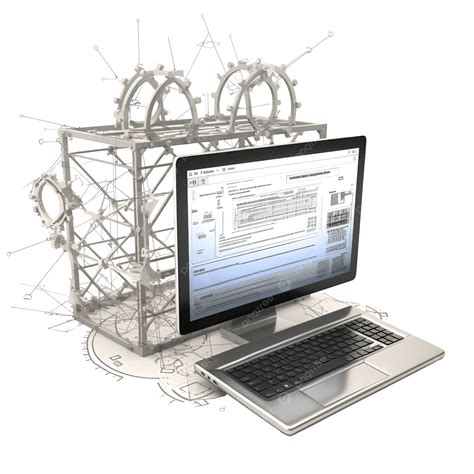 3d Illustration Structure Web Development Technology Structure