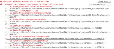 Main Menu Manager Yanfly Does Not Work Rpg Maker Forums