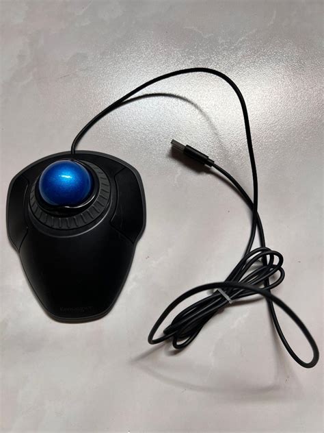 Kensington Orbit Trackball Mouse With Scroll Ring K72337 Used