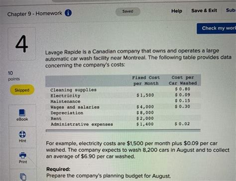 Solved Saved Help Save Exit Sub Chapter 9 Homework Chegg Com