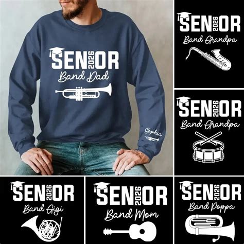 Senior Band Dad 2026 Custom Musical Instrument For Band Dad Duconspace