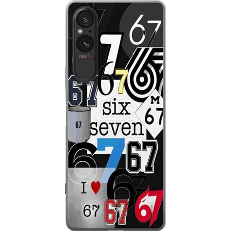 Sony Xperia 10 Vi Genomskinligt Skal 67 Meme Sex Sju Kollage Viralt