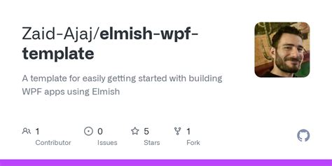 Github Zaid Ajajelmish Wpf Template A Template For Easily Getting