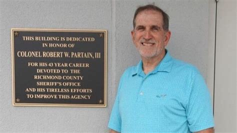 Retired Col Robert Partain Has Died Richmond County Sheriff Says