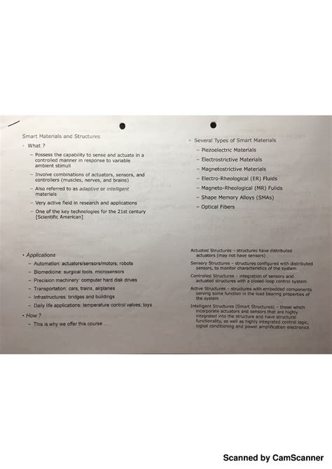 Smart Materials And Structures Lecture 1 Studocu