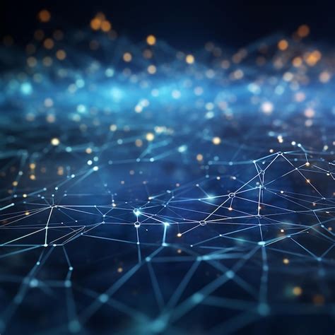Premium Photo Network Connections Technology Background