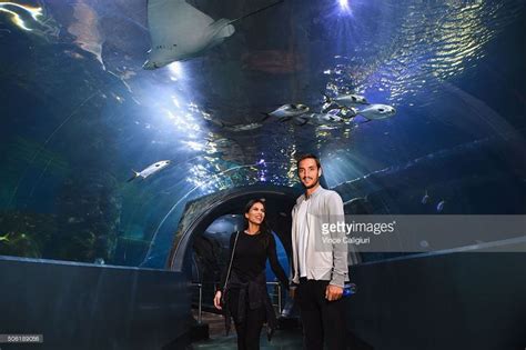 Viktor Troicki Of Serbia Poses With Girlfriend Aleksandra Djordjevic