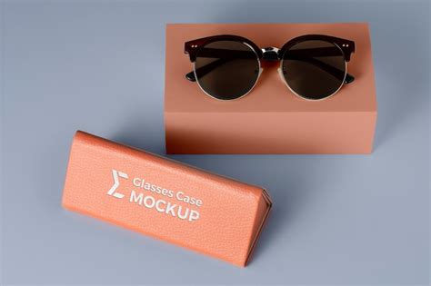 Premium Psd Glasses Case Mockup Design Premium Psd Glasses Case Mockup Design