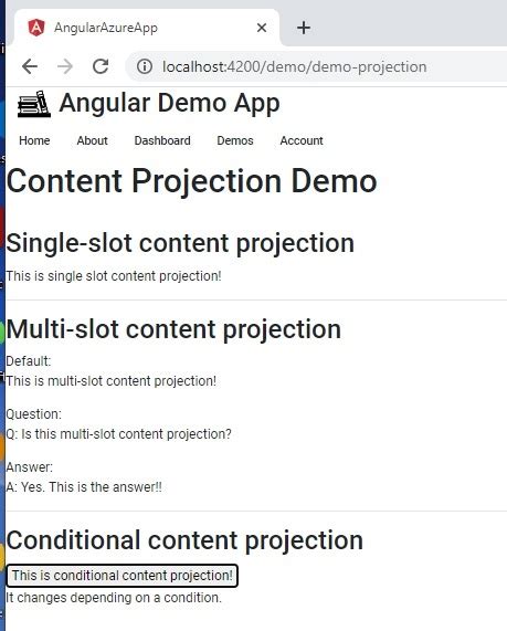 How To Use Content Projection In An Angular Component