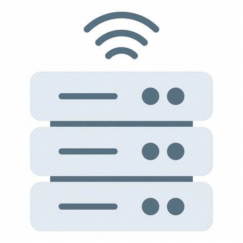 Wireless Database Wifi Server Data Icon Download On Iconfinder