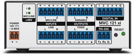 MVC 121 Xi Audio Products Extron