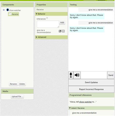 Simple Alexa Skill Does Not Work Mit App Inventor Alexa Mit App