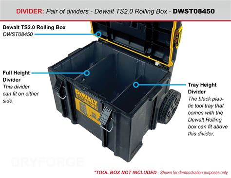 Dividers For Dewalt Toughsystem 20 Rolling Tool Box Dwst08450 Tools