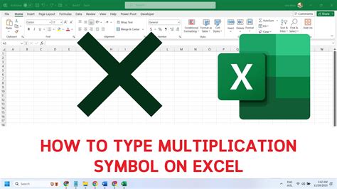 How To Type Multiplication Symbol On Excel Youtube