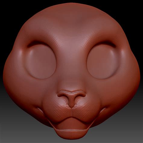 Western Kemono Jaguar Static Jaw Head Base Variant 2 Fuzzbutt Fursuits