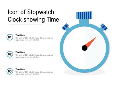 Icon Of Stopwatch Clock Showing Time PowerPoint Slides Diagrams Themes For PPT