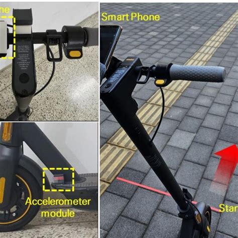 Attachment Of The Accelerometer Module On An Electric Scooter For The