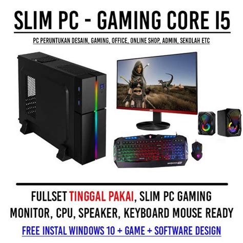 Jual NEW Mini Komputer Pc Core I5 Gaming Desain Super Di Seller Cullen Darrel Pegadungan Kota