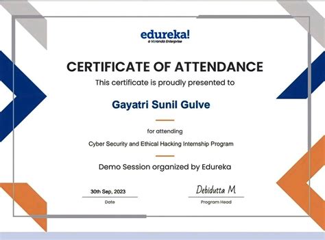 Attended A Demo Session On Edurekas Cybersecurity Program Gayatri