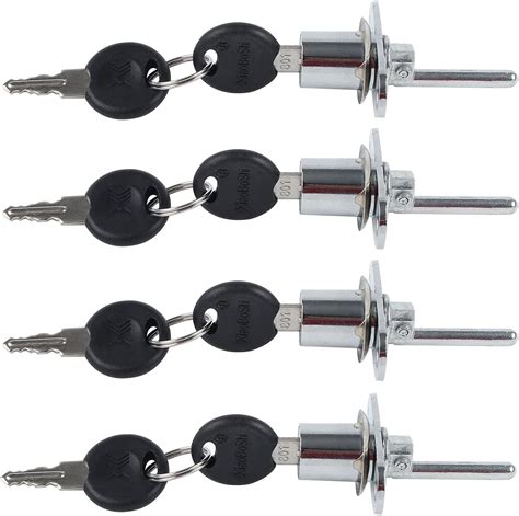 Howdia 4 Piece Drawer Locks With Key Filing Cabinet Lock For Wardrobe Display Desk Office