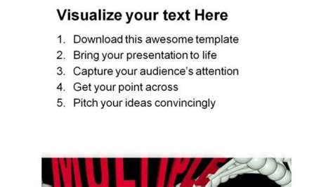 Multiple Sclerosis In Dna Medical Powerpoint Templates And Powerpoint Backgrounds 0711