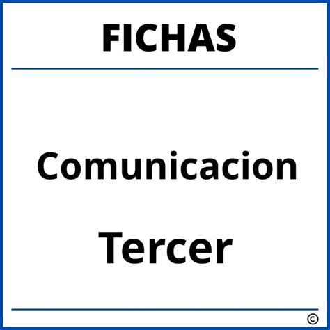 Fichas De Comunicacion Para Quinto Grado