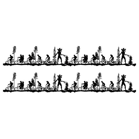 Netflix Stranger Things Forest Scene Wall Decal 7 Piece Set By Roommates