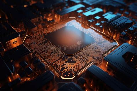 Complex Circuit Board Illustrating The Integration Of Artificial