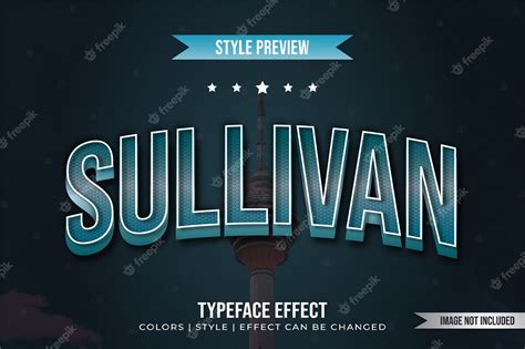 Premium Vector Modern Typeface Text Effect