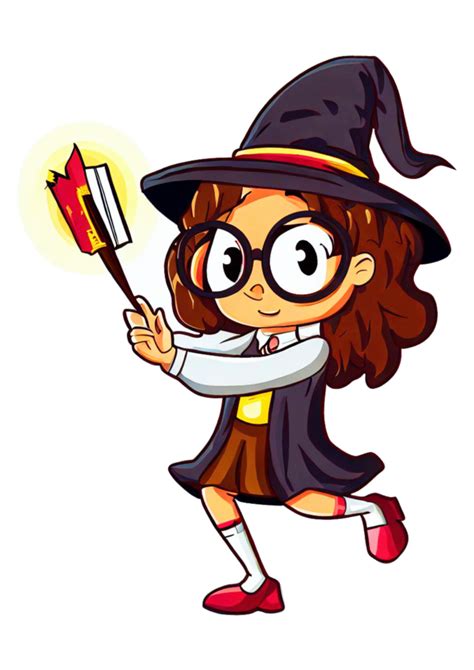 Harry Potter Cute Chibi Menina Fantasia Hermione Imagem Fundo