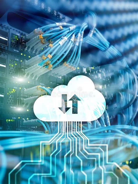 Cloud Server And Computing Data Storage And Processing Internet And