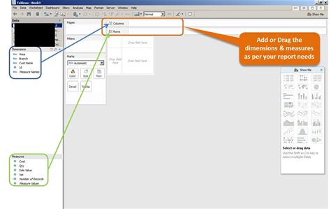 creating tableau report on sap hana analytic view sap community