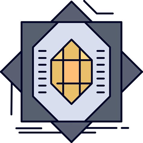 Abstract Core Fabrication Formation Forming Flat Color Icon Vector