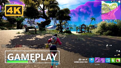 Fortnite Gameplay [4k] No Commentary Youtube