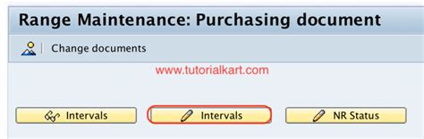 SAP MM Define Number Ranges For Purchase Order PO