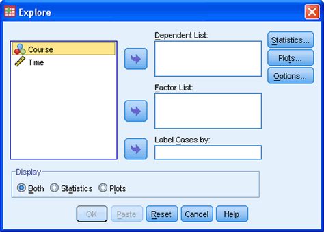 Testing For Normality Using SPSS Statistics When You Have Only One Independent Variable
