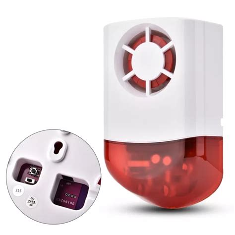 Wireless Acousto Optic Security Alarm Sxdtem Siren 433mhz（100 240v） Xd