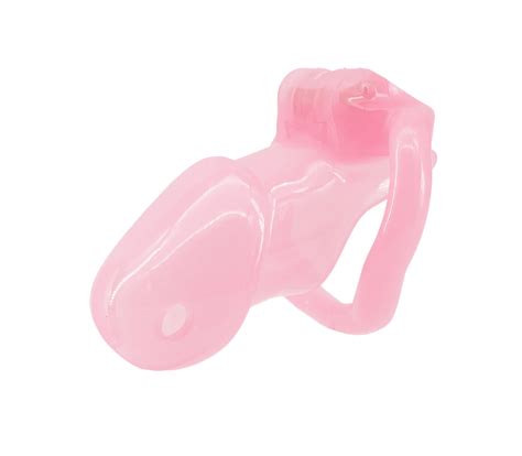 Love In Leather Pink Resin Male Control Cage Sex Toys Australia