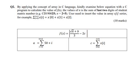 Solved By Applying The Concept Of Array In C Language Chegg