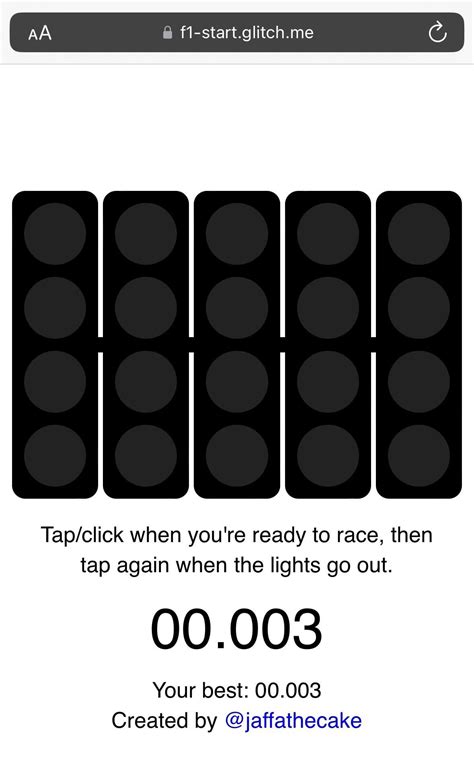 My Pr On The Reaction Timer Which Williams Seat Should I Apply For